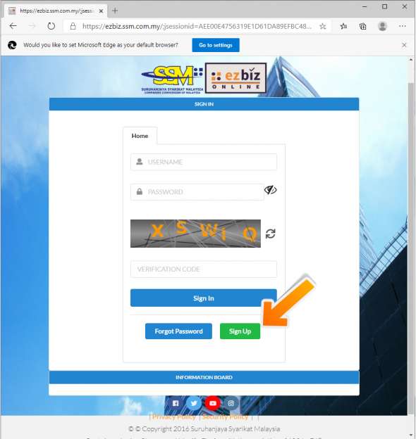 Daftar SSM Online » Gerbang Bisnes
